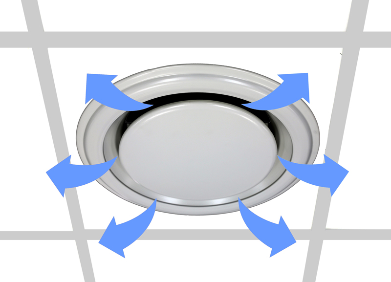 Ceiling Diffuser : Round Flat Diffuser